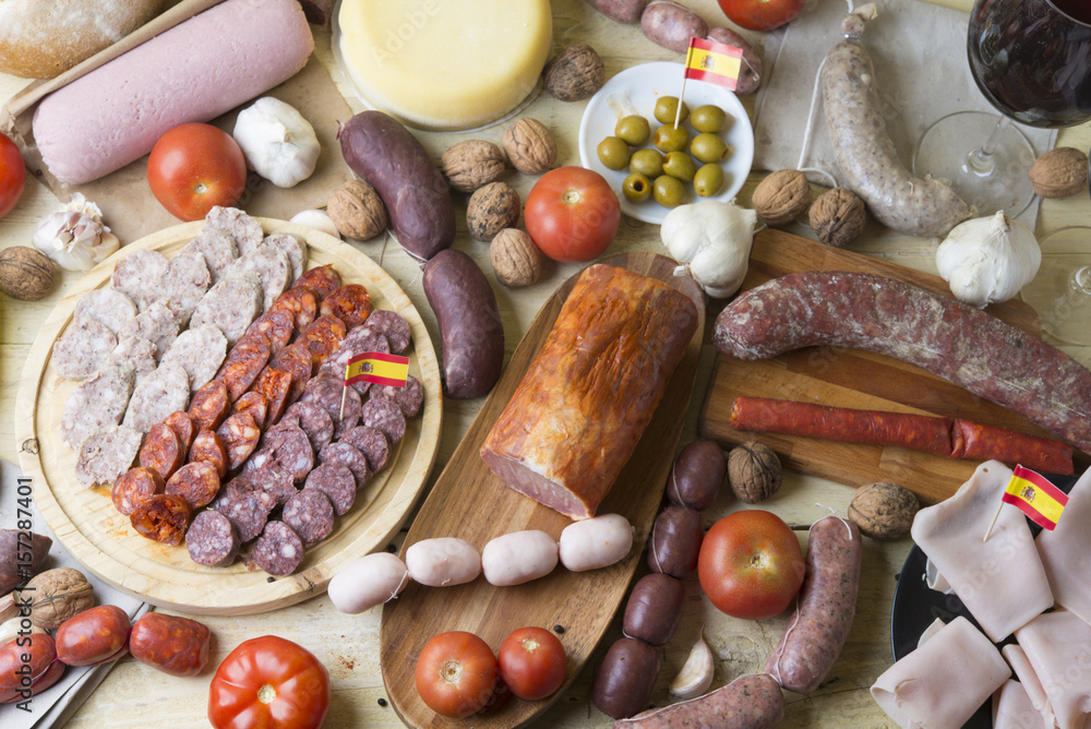 Embutido spanish food Stock Photo | Adobe Stock