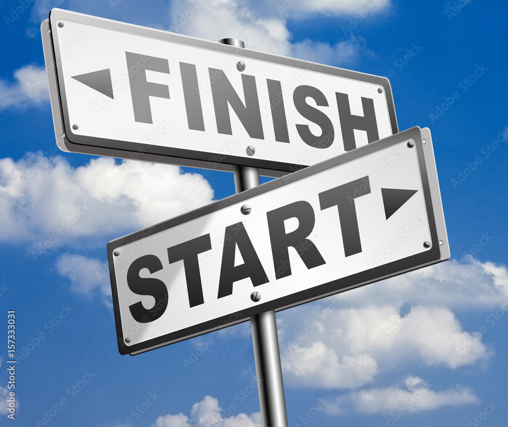 start to finish Stock Illustration | Adobe Stock