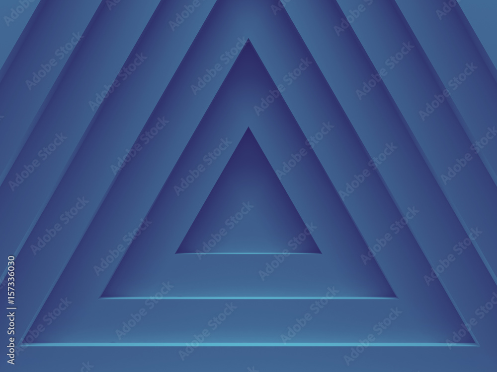 Blue triangles abstract geometric background for material modern design ...