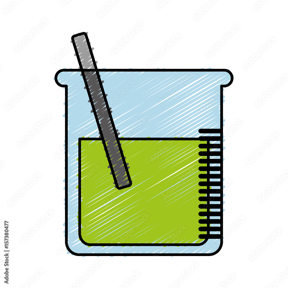 chemical container icon over white background. colorful design. vector ...