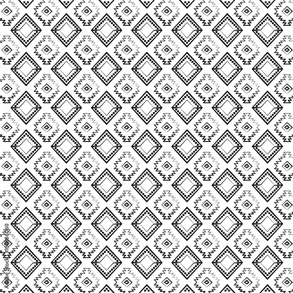 boho style background. black and white design. vector illustration ...