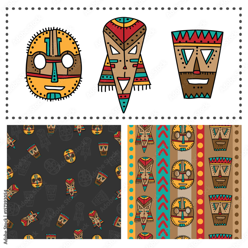 African Mask Designs Patterns