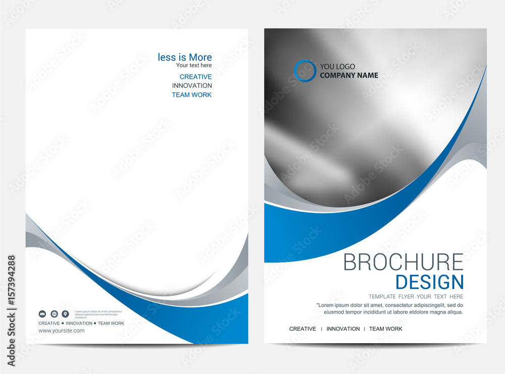 Brochure template flyer background for business design Stock Vector ...