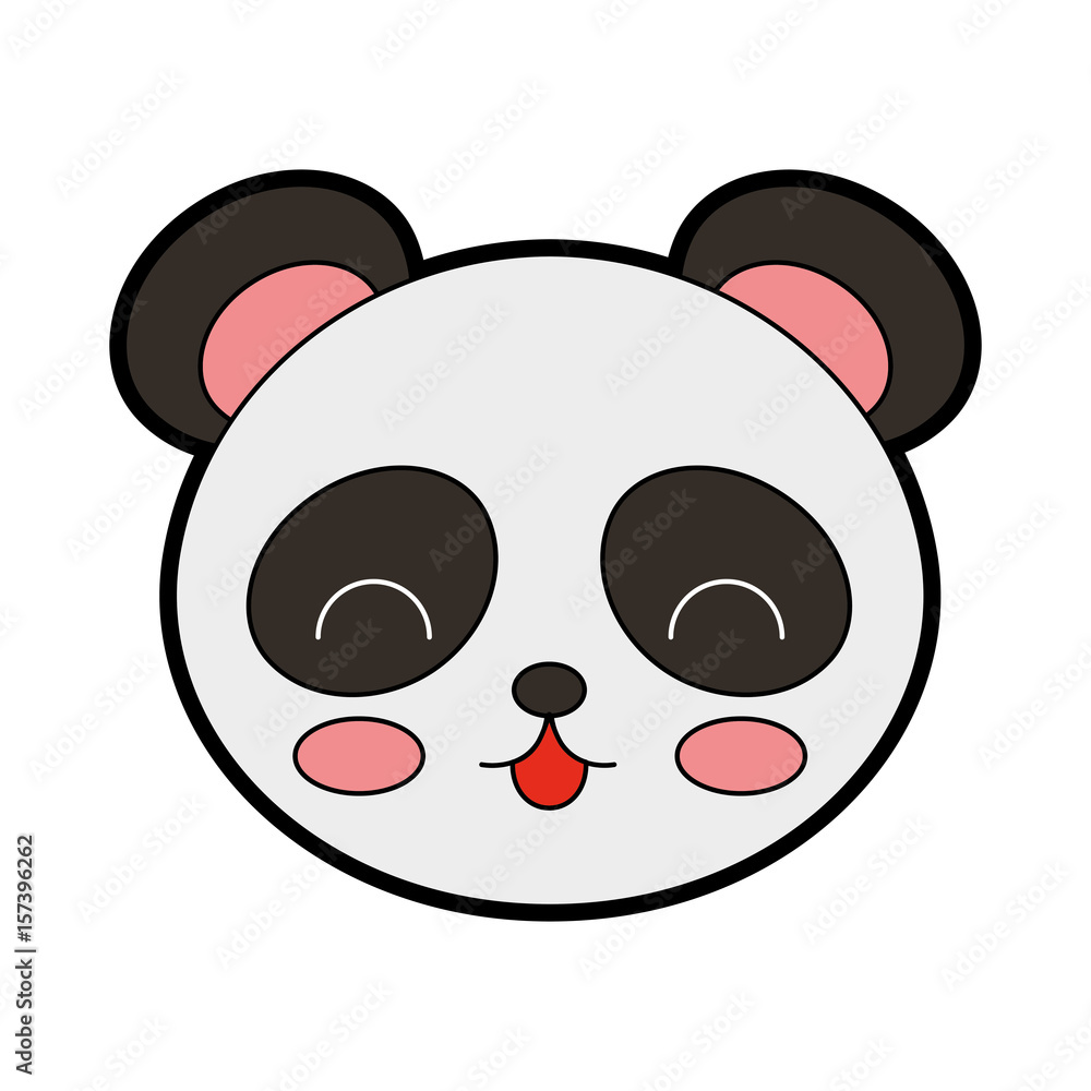 Panda Bear Face Cartoon