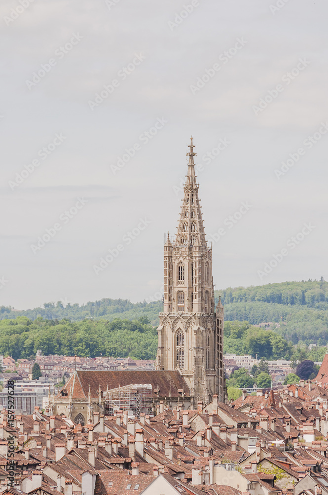 Bern, Stadt, Altstadt, Berner Münster, Kirche, Altstadthäuser ...