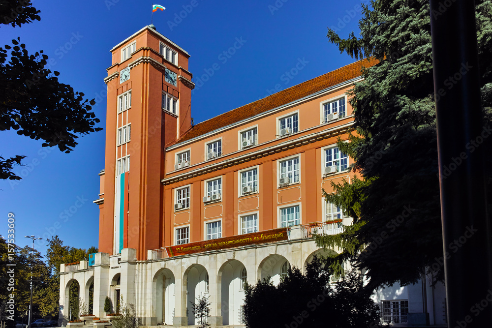 Building of Town hall in center of city of Pleven, Bulgaria Stock Photo ...