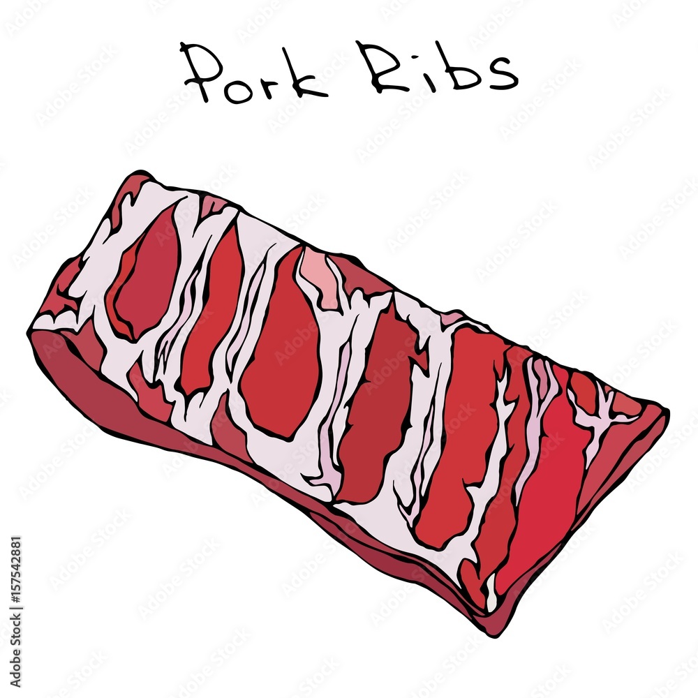 Bbq Ribs Vector