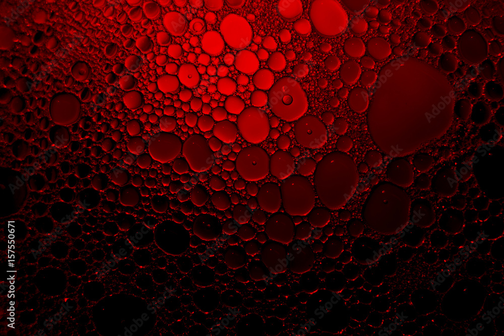 abstract red background from water bubble and oil bubble Stock Photo ...