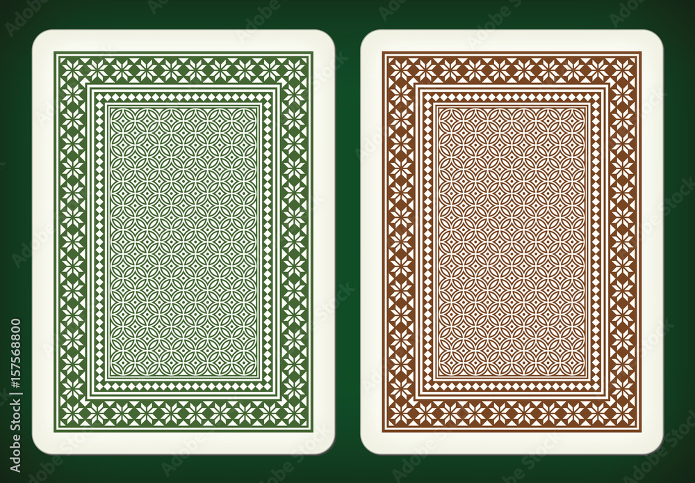 Back side design - playing cards vector illustration Stock Vector ...