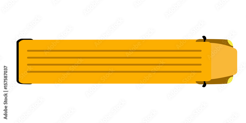 Top view of an school bus Stock Vector | Adobe Stock