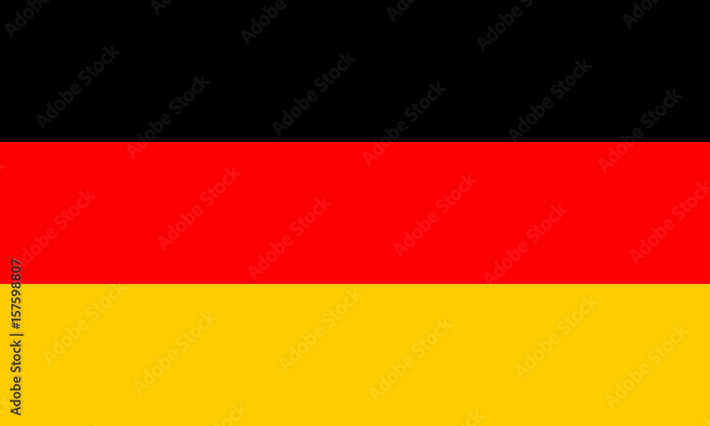 German flag, flat layout, vector illustration Stock Vector | Adobe Stock