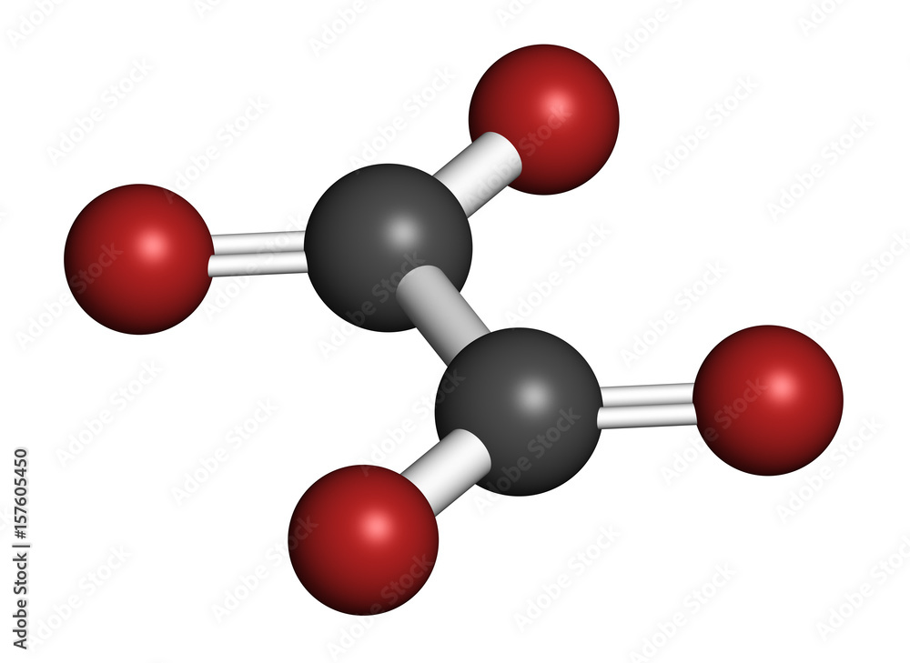 Oxalate anion, chemical structure. Oxalate salts can form kidney stones ...