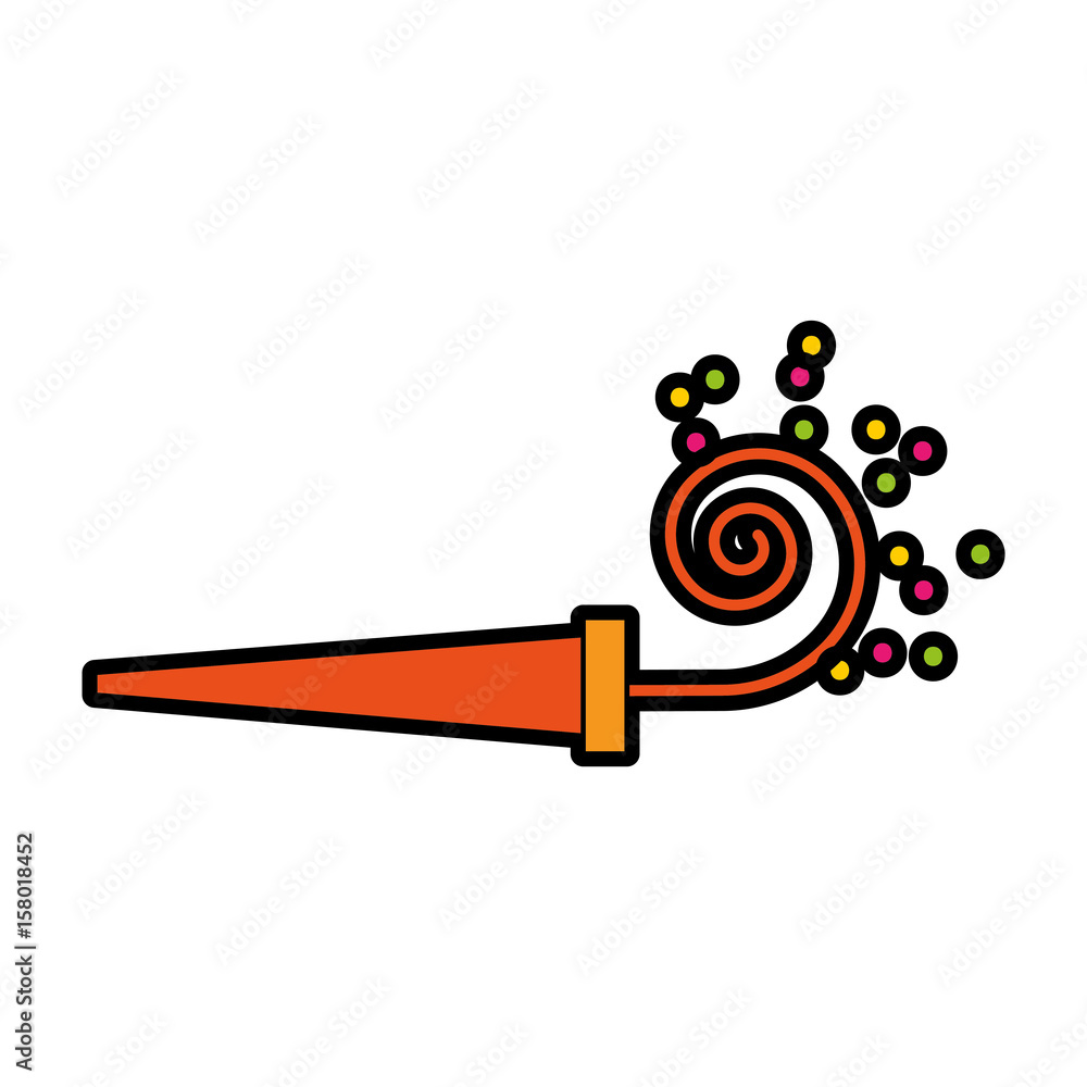 cute orange serpentine shot cartoon vector graphic design Stock Vector ...