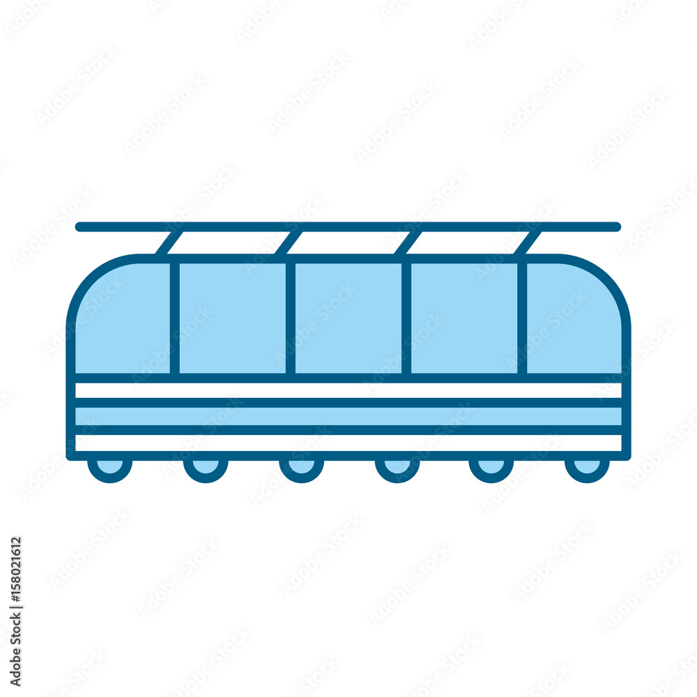 blue cute train cartoon vector graphic design Stock Vector | Adobe Stock