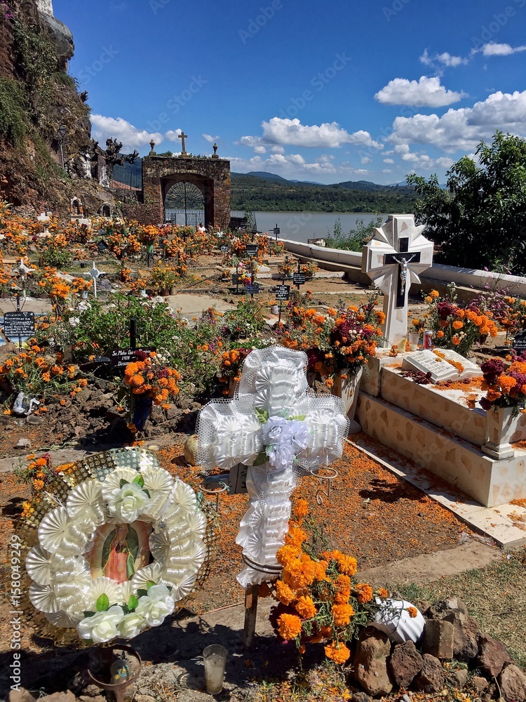 Cemetery at Janitzio Island, Michoacan, Mexico Stock Photo | Adobe Stock