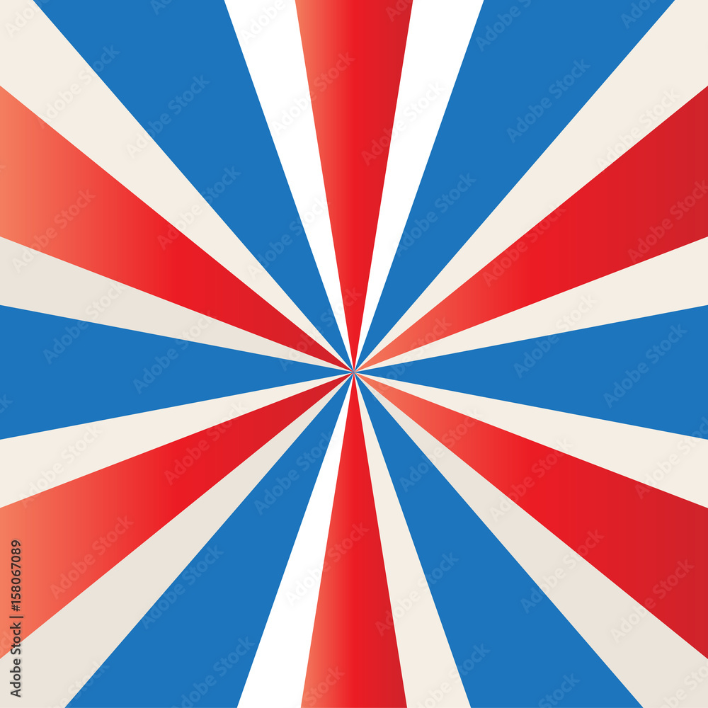 Red Sun Rays Background