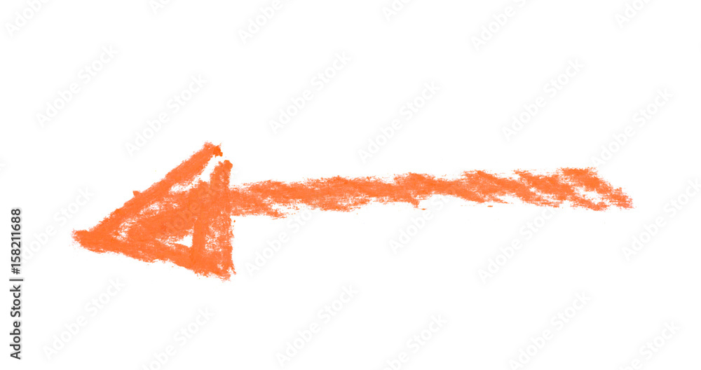 Hand drawn arrow symbol isolated Stock Illustration | Adobe Stock