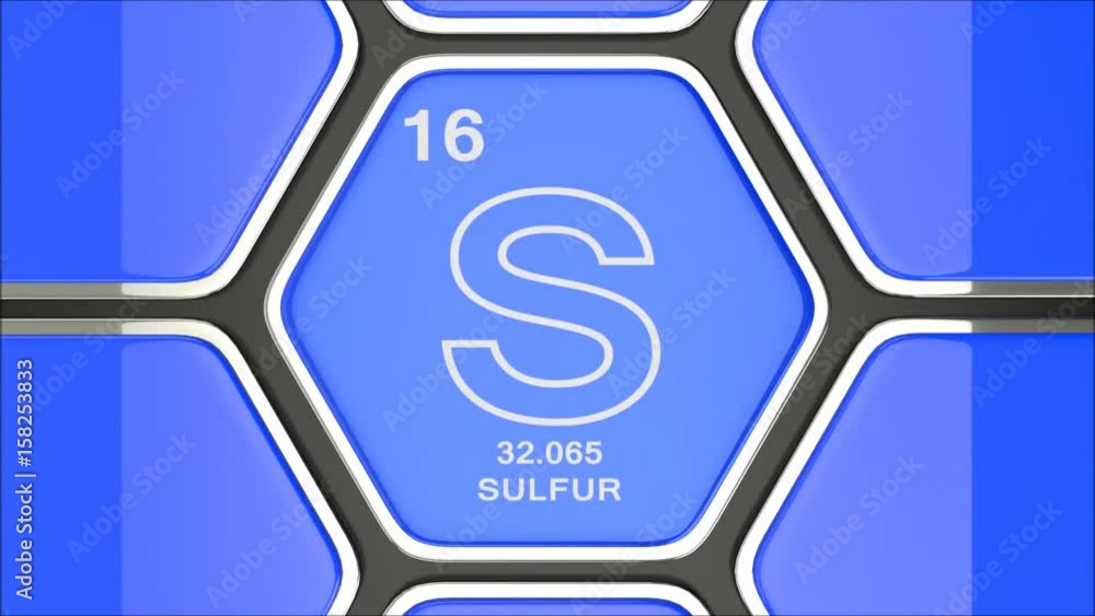 Stockvideo Sulfur Element Animation | Adobe Stock