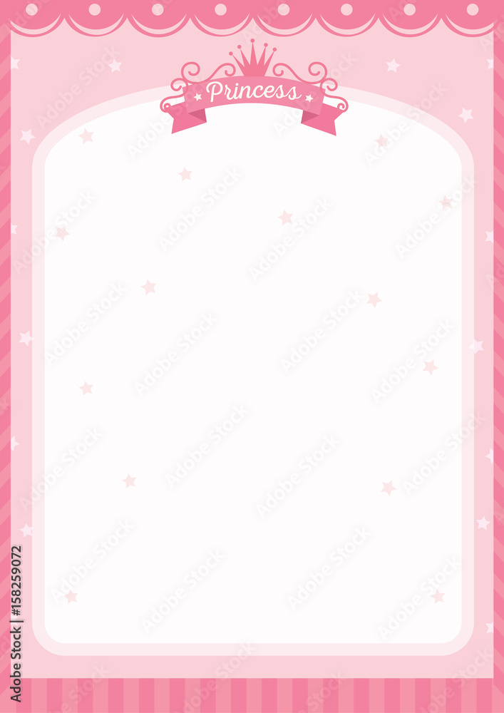 Pink Princess Frame Png