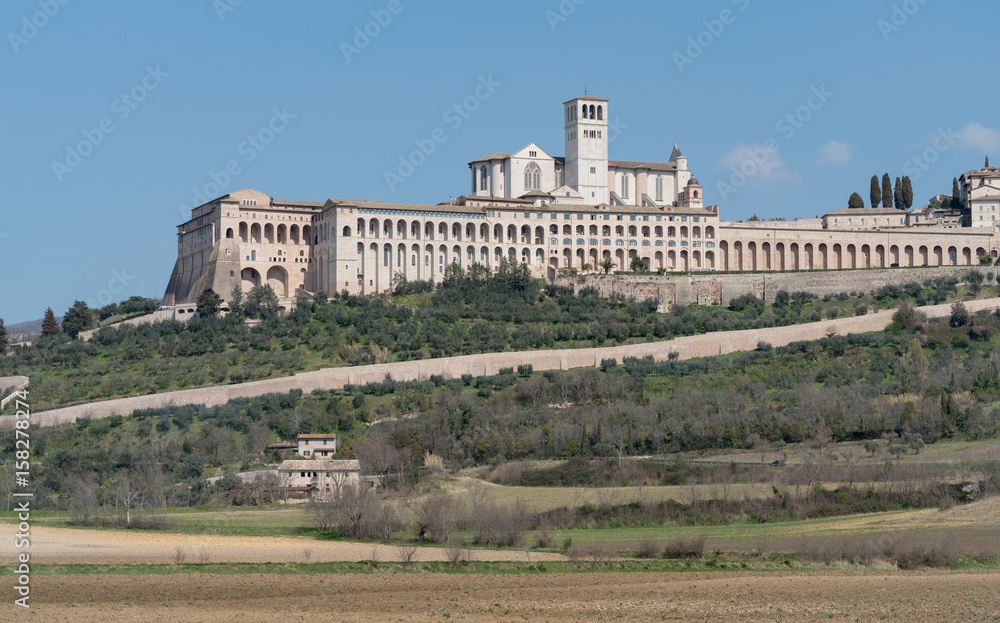 Basilica of Saint Francis of Assisi and monastery Stock Photo | Adobe Stock