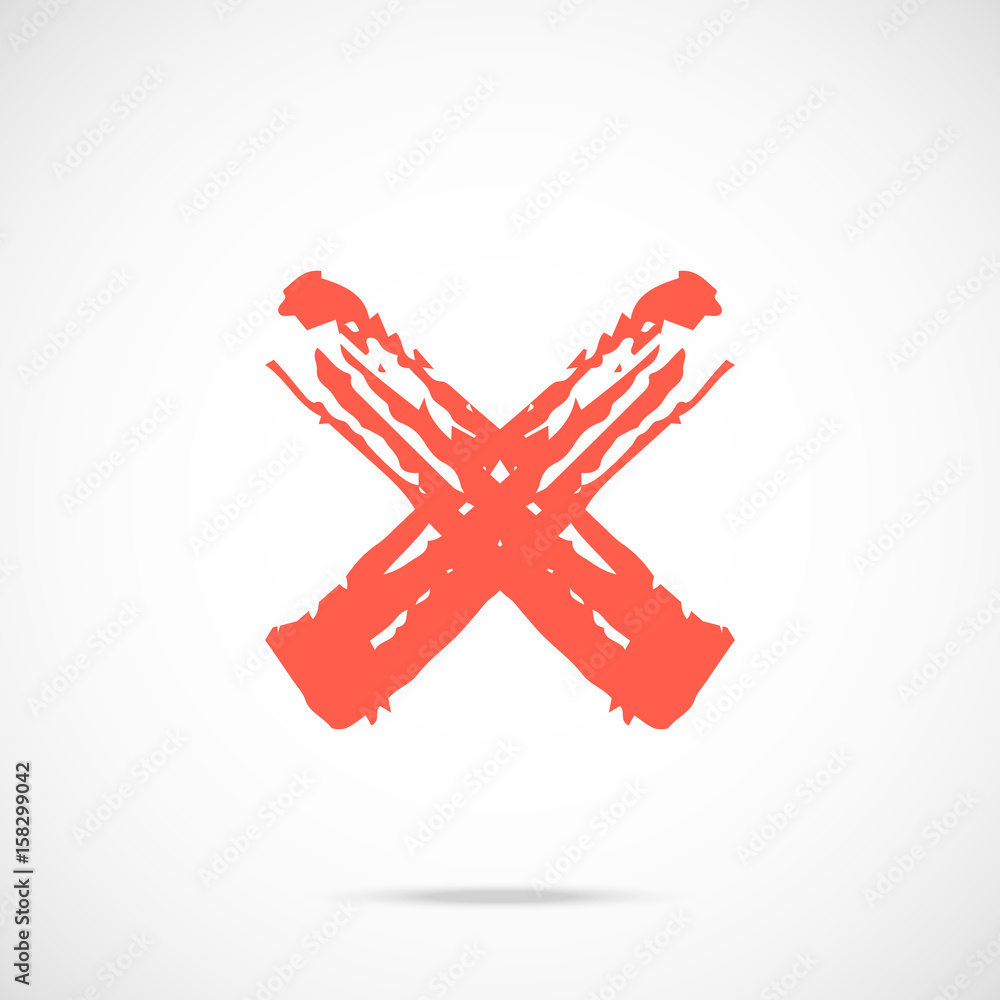 Red X Icon Vector