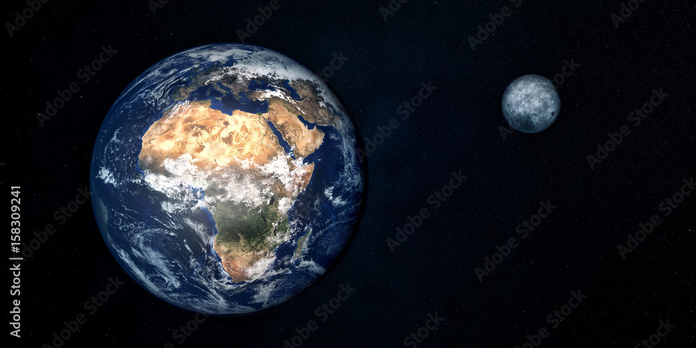 Extremely detailed and realistic high resolution 3D image of planet ...