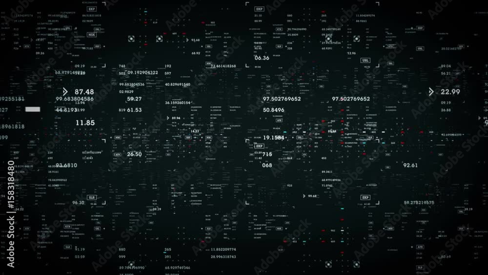 Micro Data Black - Data and information passing through cyberspace. All ...