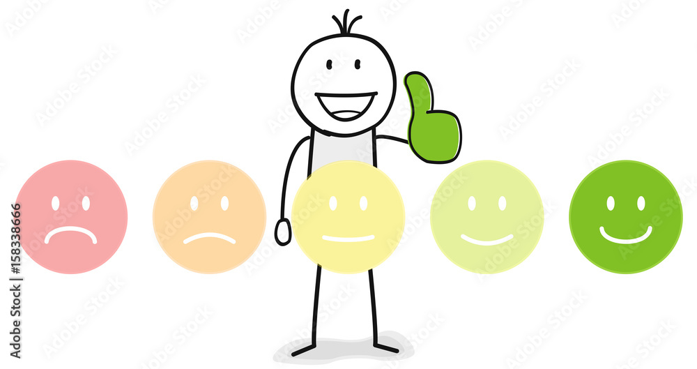 Sehr Gut Meinung Figur Stock-Vektorgrafik | Adobe Stock