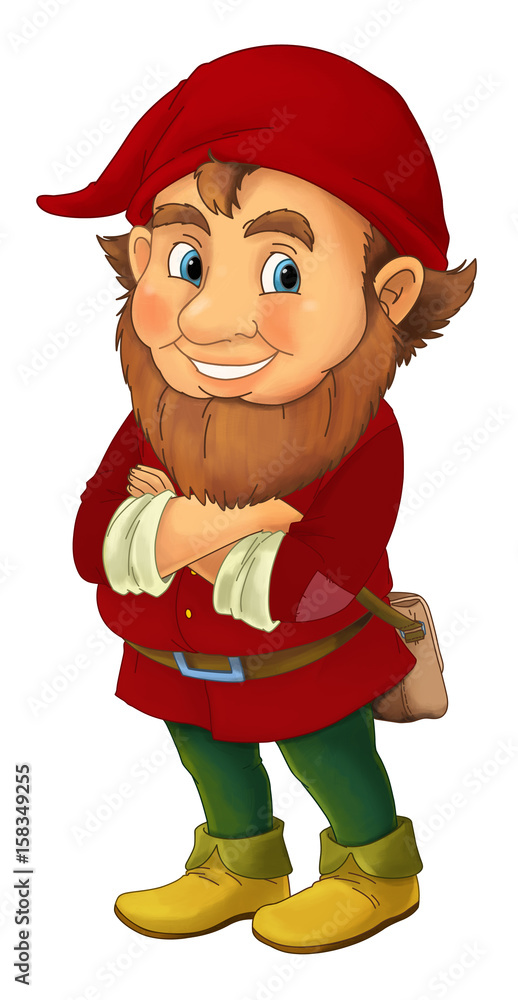 Cartoon dwarf isolated / illustration for children Stock Illustration ...