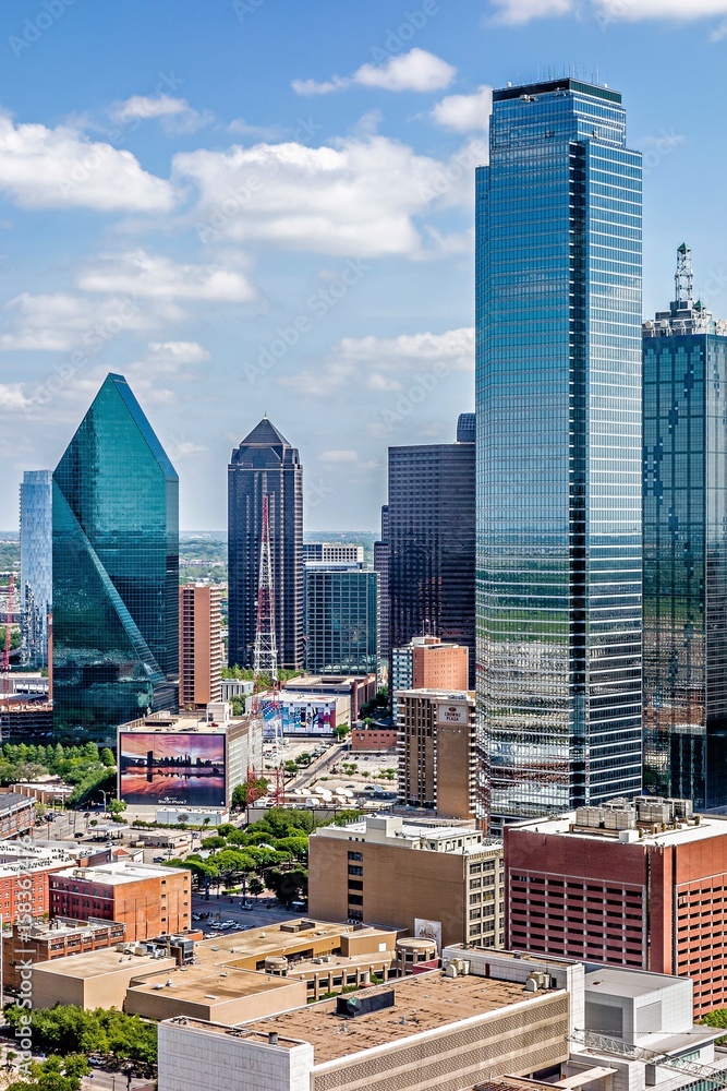 downtown dallas texas city skyline and surroundings Stock Photo | Adobe ...