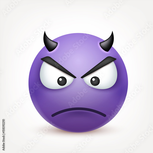 Angry Devil Smiley