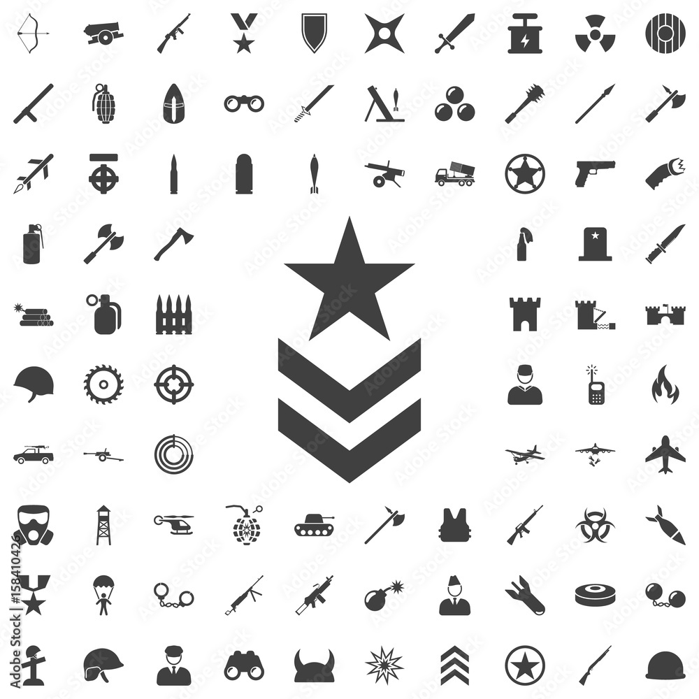 Military symbol icon image Stock Vector | Adobe Stock