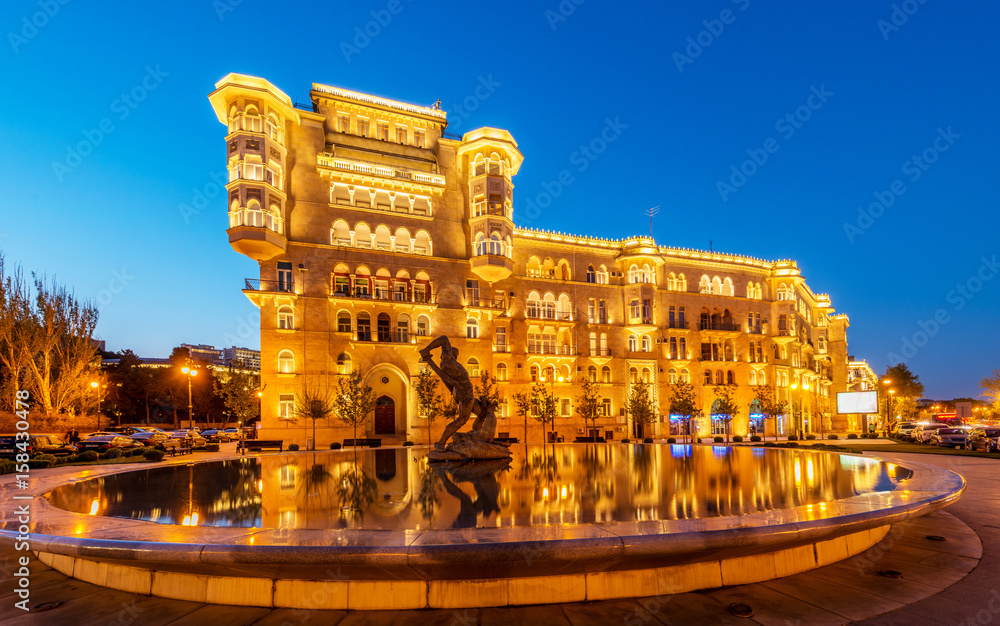 Poster Nice residential building in Baku Azerbaijan – Wall Art | UkPosters
