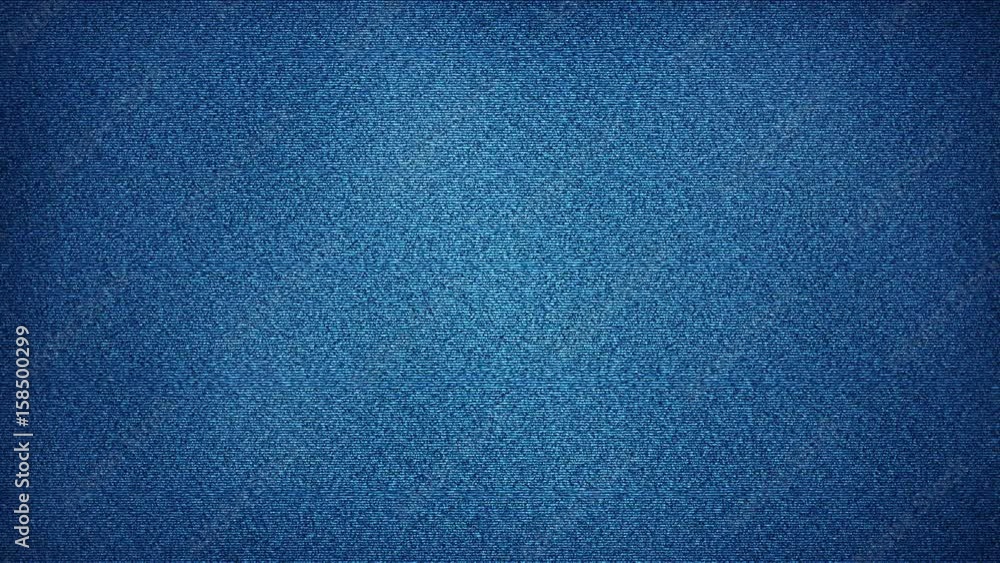 Blue television screen with static noise. Seamless loop abstract ...