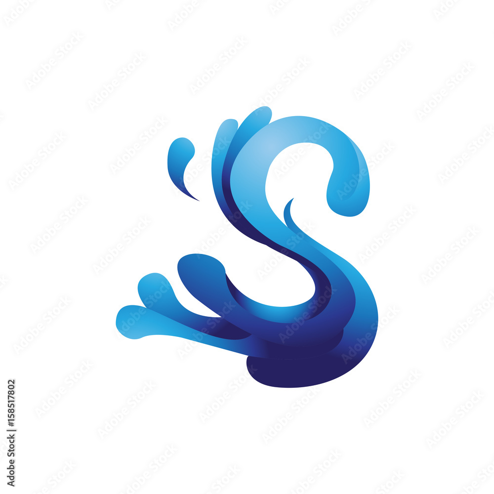 Water Letter S
