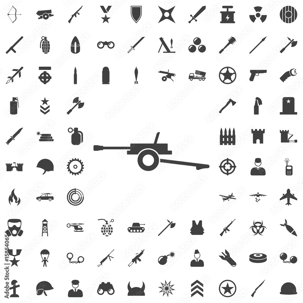 Howitzer icon. Stock Vector | Adobe Stock