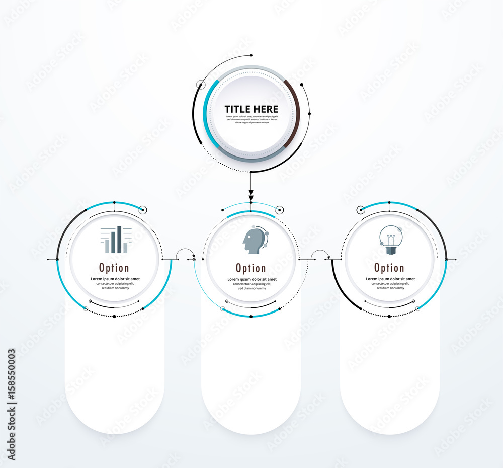 Infographic diagram template design simple design. include icon design ...