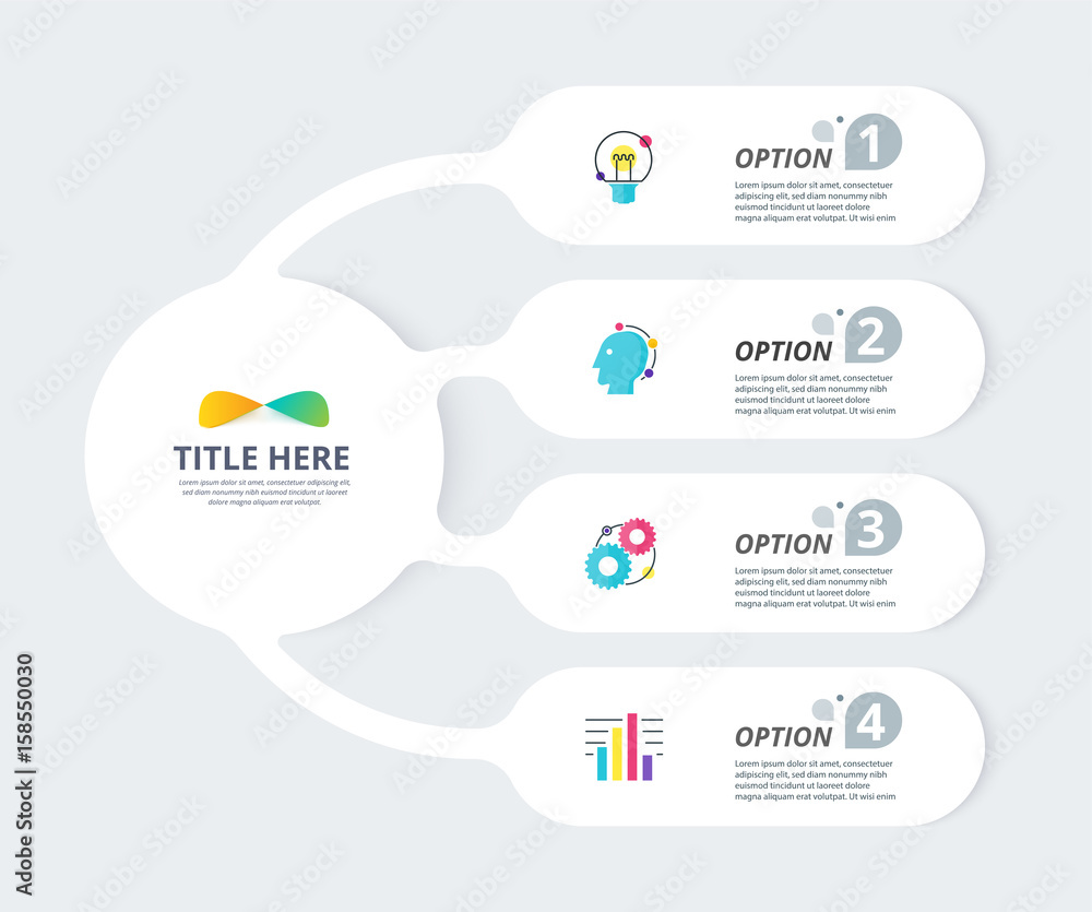 Infographic diagram template design simple design. include icon design ...