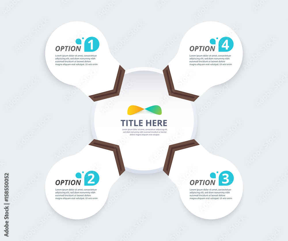 Infographic diagram template design simple design. include icon design ...