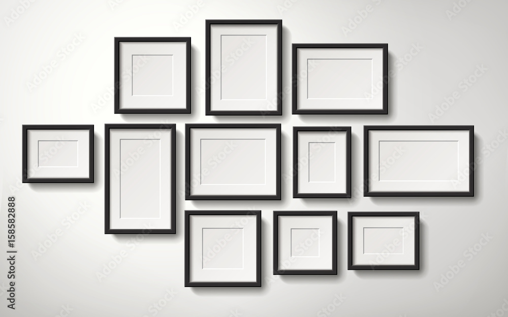 picture frames collection Stock Vector | Adobe Stock