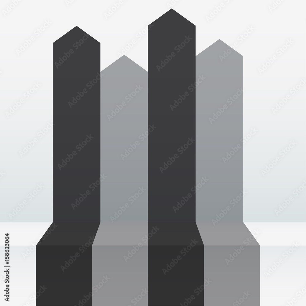 colorful graph with arrow Vector illustration Stock Vector | Adobe Stock