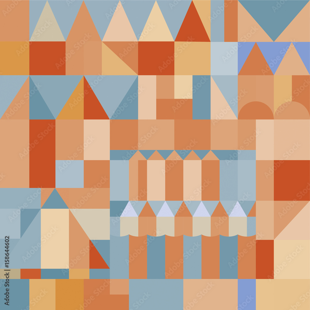 Background Paul Klee, vector illustration geometric patterns ...