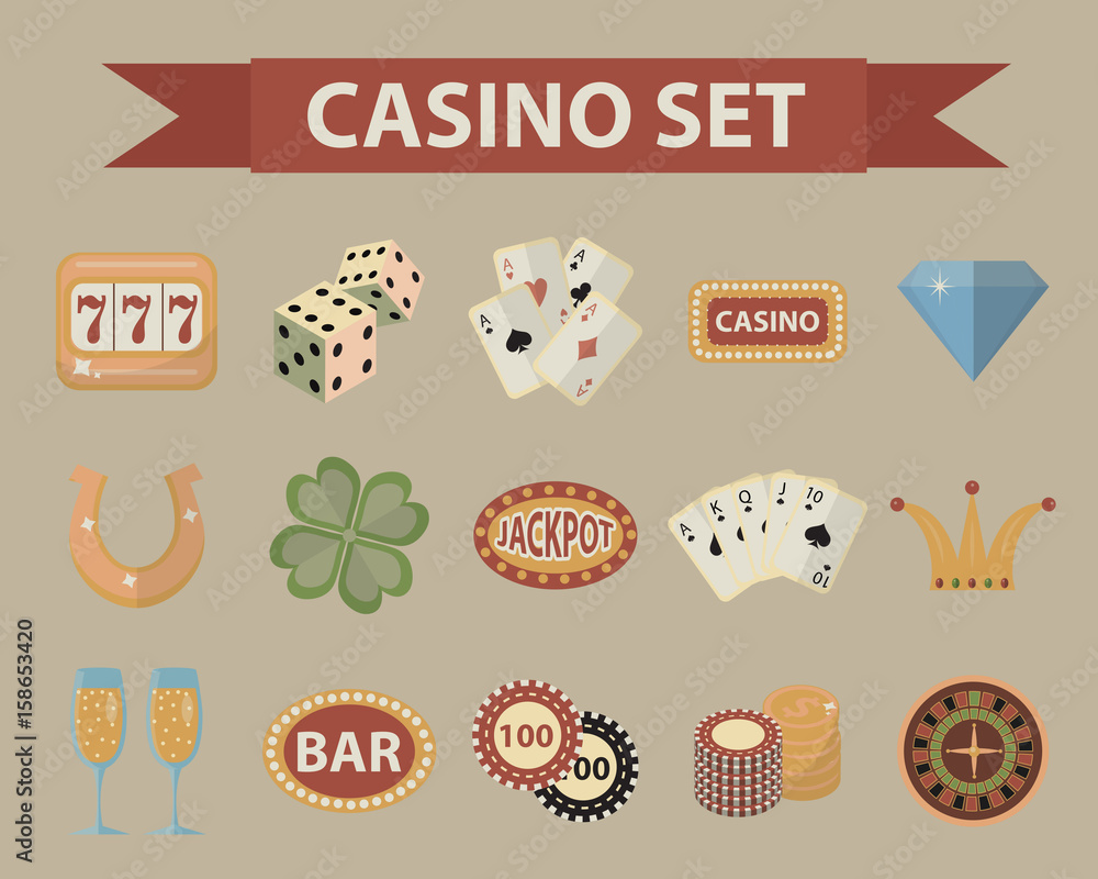 Casino Games Clip Art