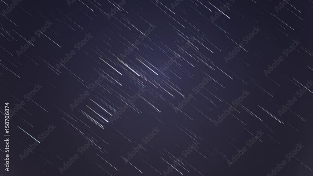 4K Timelapse Long Startrail of Orion Constellation with clear sky Stock ...