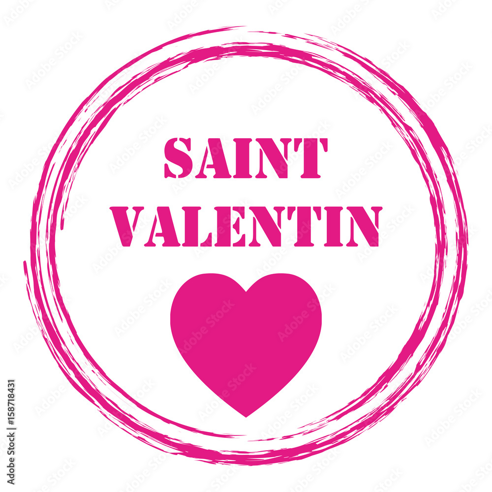 Logo Saint-Valentin. Stock Vector | Adobe Stock