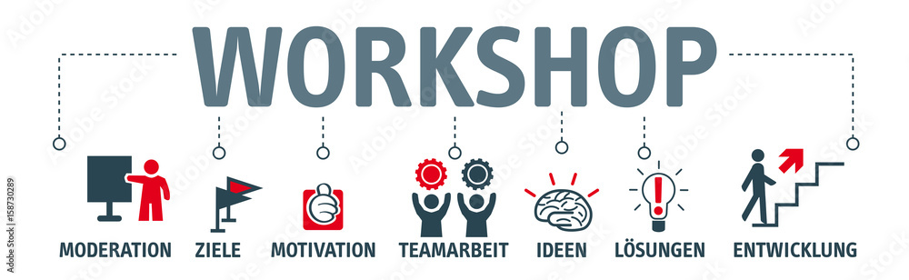 Banner Workshop Stock-Vektorgrafik | Adobe Stock