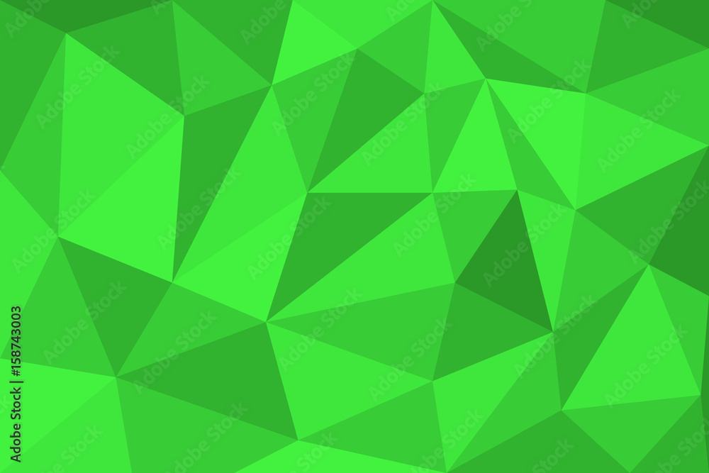 green abstract polygon art wallpaper background.vector and illustration ...