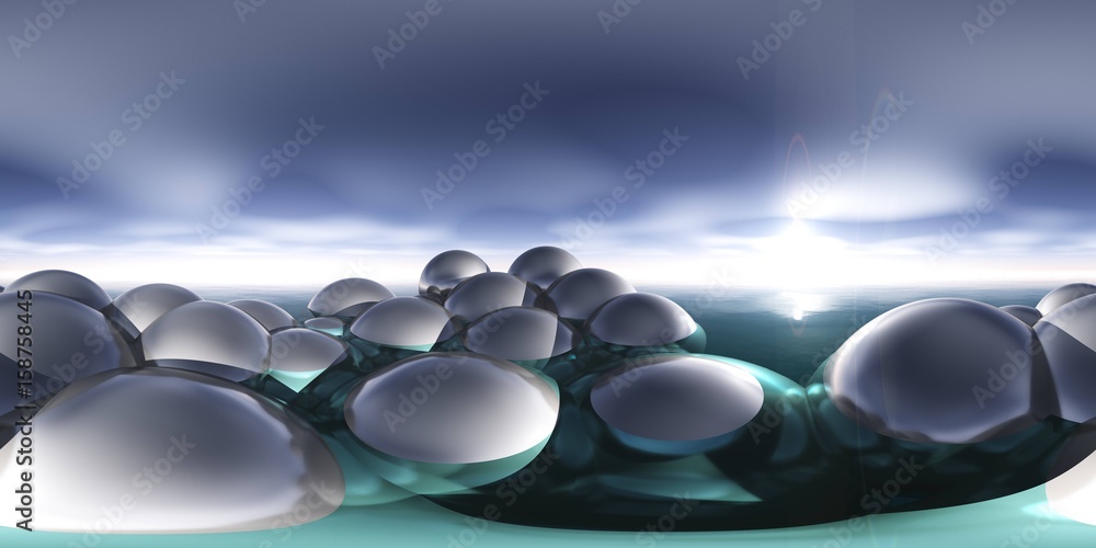 Environment map. HDRI map. Equirectangular projection. Spherical ...