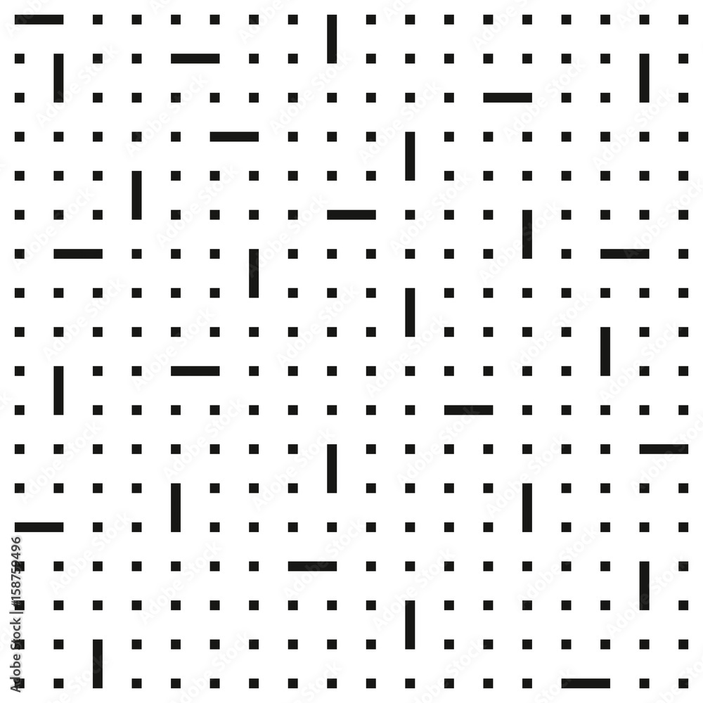 Vector illustration of grid with squares. Seamless electronic data ...