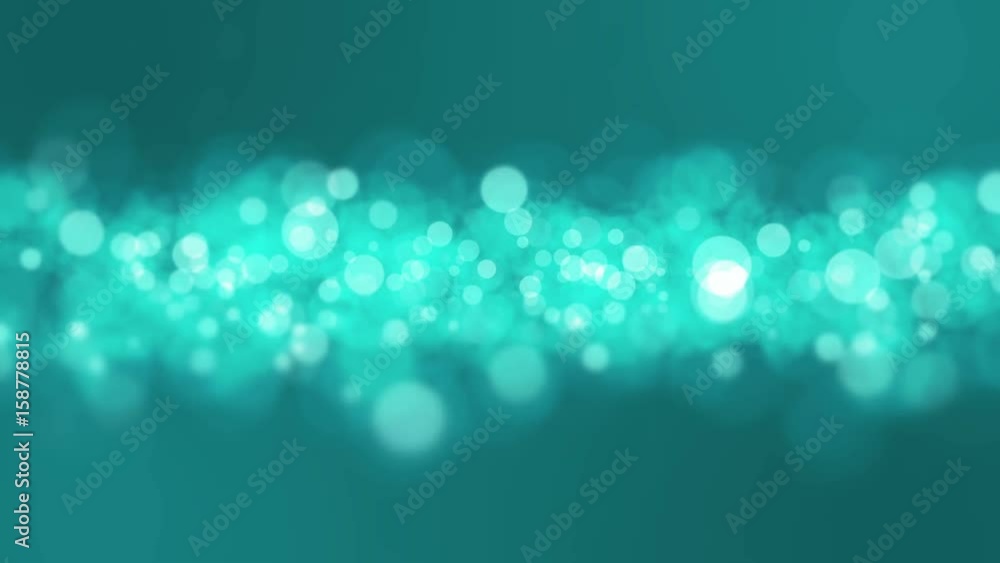 Turquoise circles motion background blurred. 4K Ultra High Definition ...